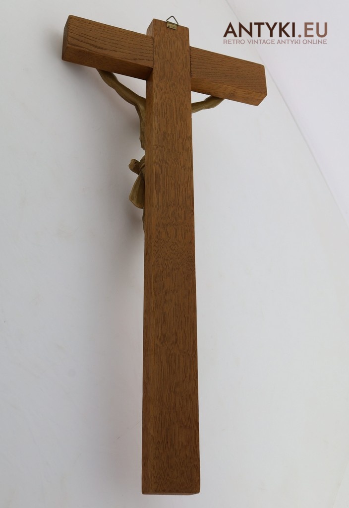 XL! Duży Krzyż Dębowy z Jezusem Chrystusem – Designerski Element w ...